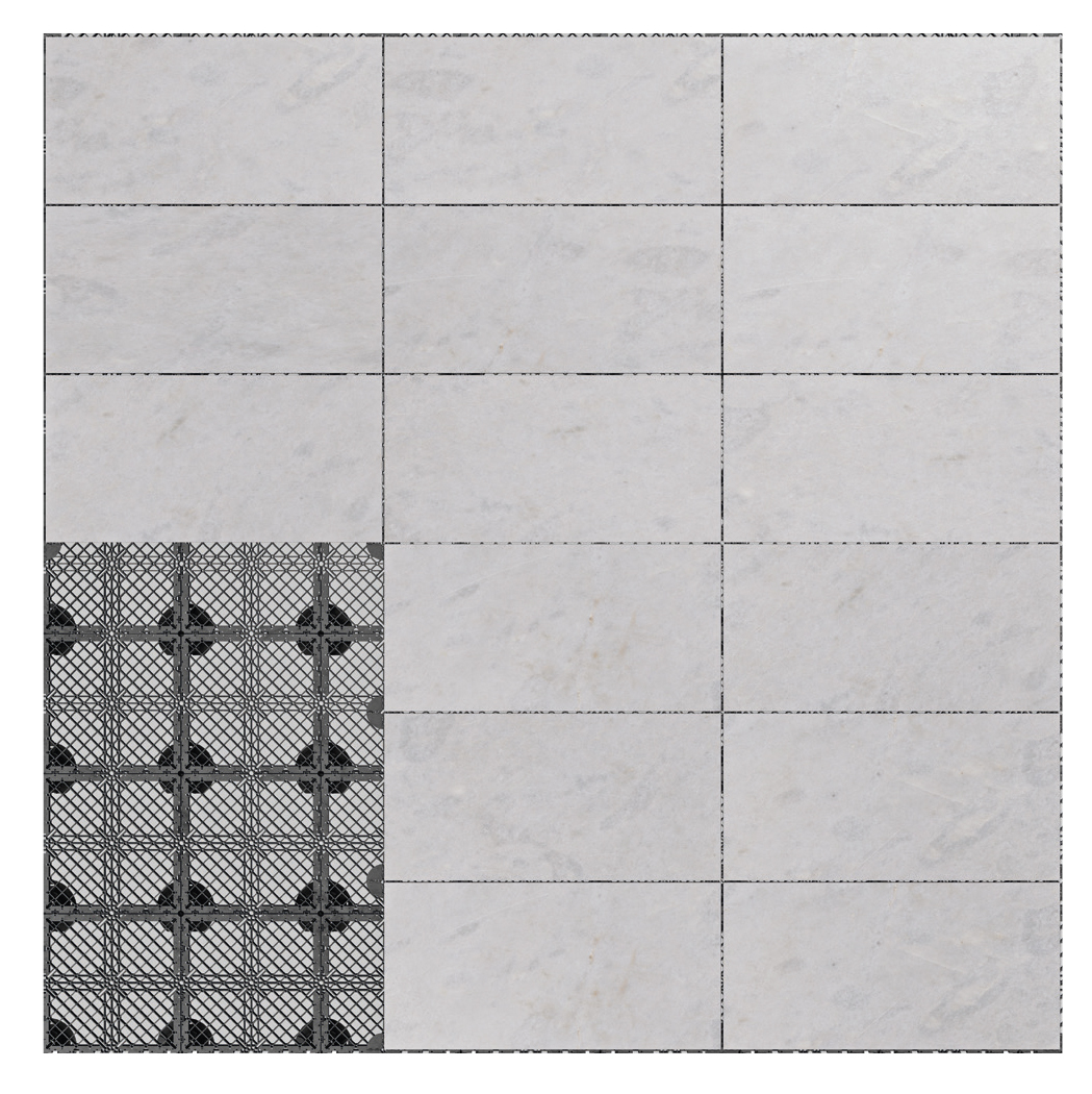 Laying GRF System with ceramic